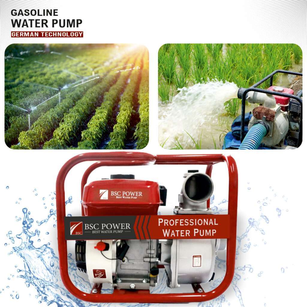 BSC Power WP-30 Water Pump–3 Inch with 7.5HP Engine (212cc, High Flow ...