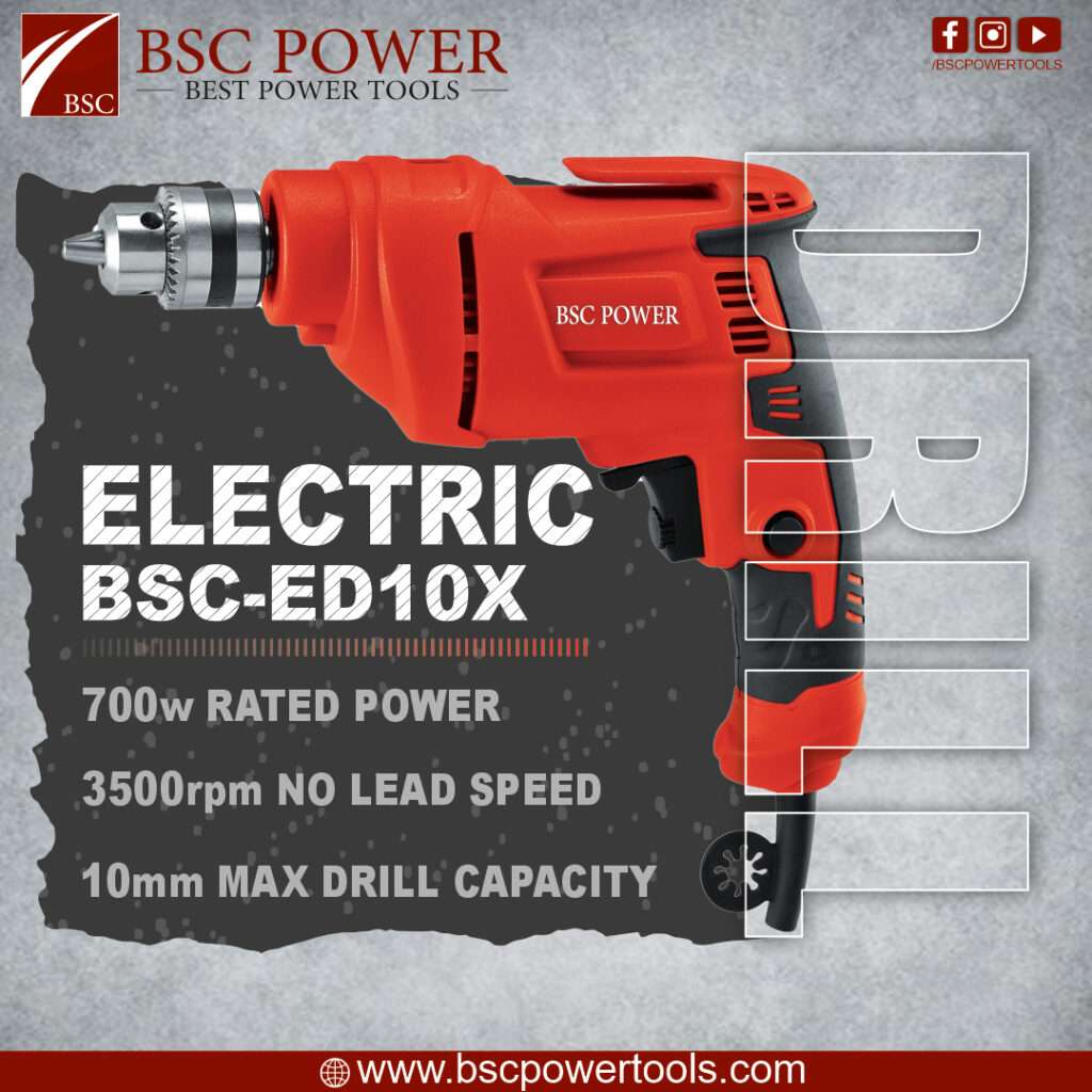 𝗕𝗦𝗖 𝗣𝗢𝗪𝗘𝗥 𝗘𝗗-𝟭𝟬𝗫 | 𝗘𝗟𝗘𝗖𝗧𝗥𝗜𝗖 𝗗𝗥𝗜𝗟𝗟 - BSC Power Tools
