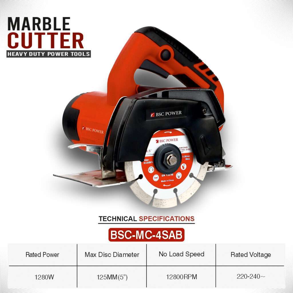 𝗕𝗦𝗖 𝗣𝗢𝗪𝗘𝗥 𝗠𝗖-𝟰𝗦𝗔𝗕 𝗠𝗔𝗥𝗕𝗟𝗘 𝗖𝗨𝗧𝗧𝗘𝗥 - BSC Power Tools